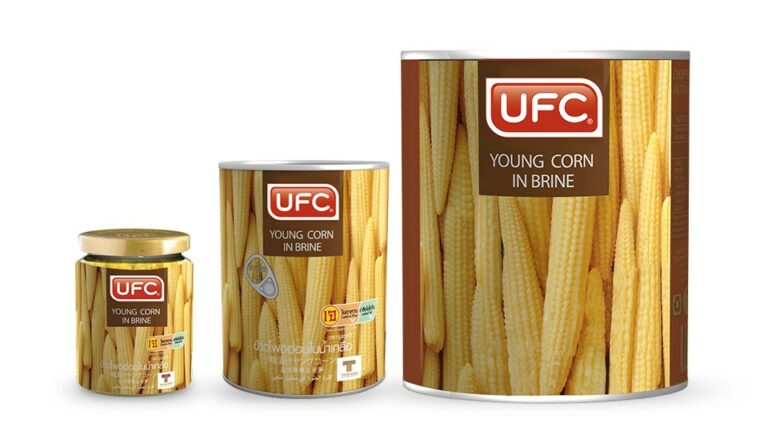 UFC Young Corn in Brine / Vinegar - UFC REFRESH COCONUT WATER